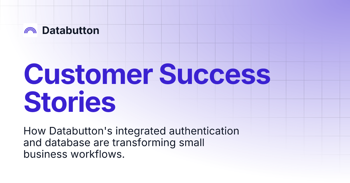 Customer Success Stories | Databutton
